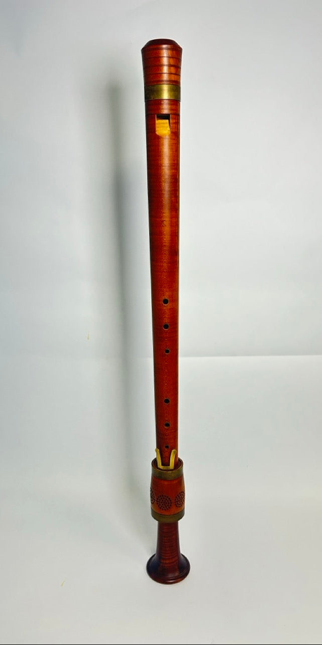 Renaissance Basset Recorder in F (a460) by Adrian Brown (Reconditioned