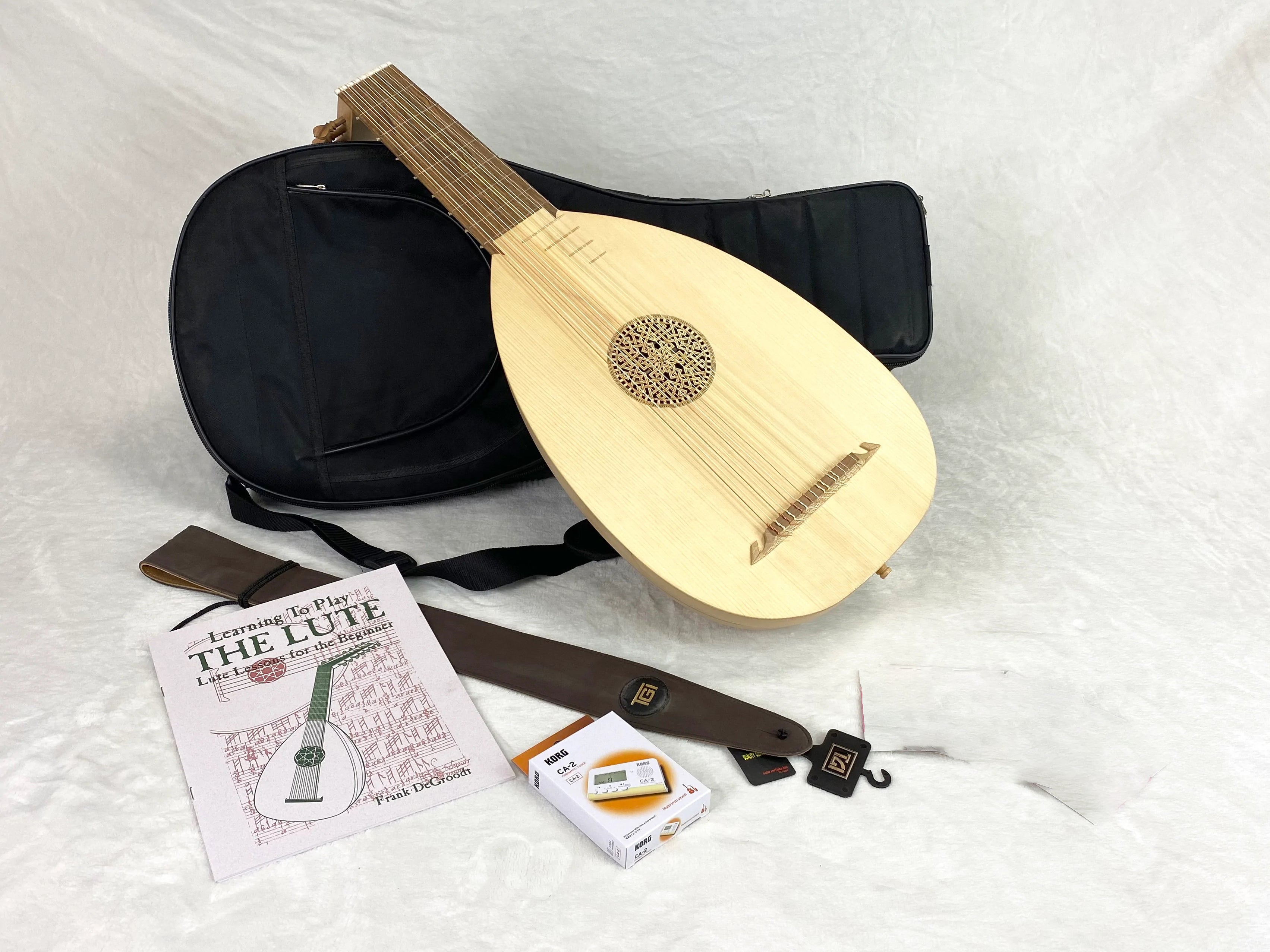 Bronze Lute Bundle - EMS Heritage 6 Course Renaissance Lute after Hieb