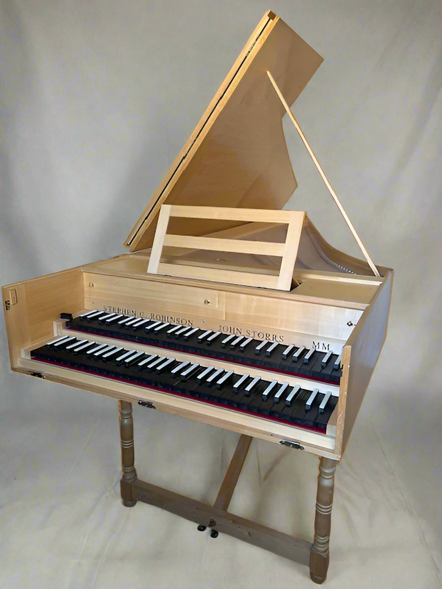 Double Manual Harpsichord after Ruckers by Stephen Robinson & John Sto
