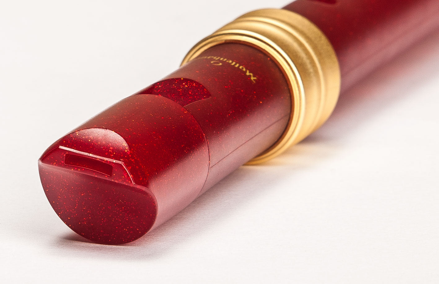 Mollenhauer Dream Soprano Recorder Red Glitter Double Holes