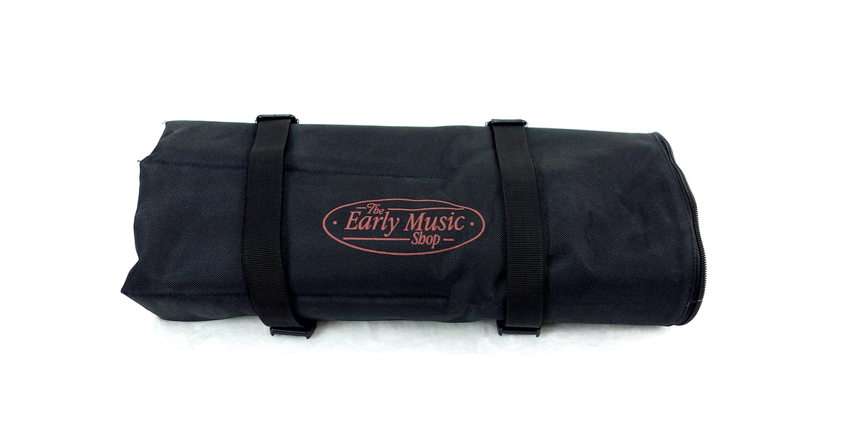EMS 6 Slot Fleece Lined Recorder Roll Bag, Black Canvas Exterior