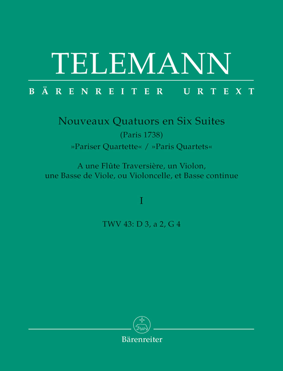 Telemann: Paris Quartets, Vol. 1