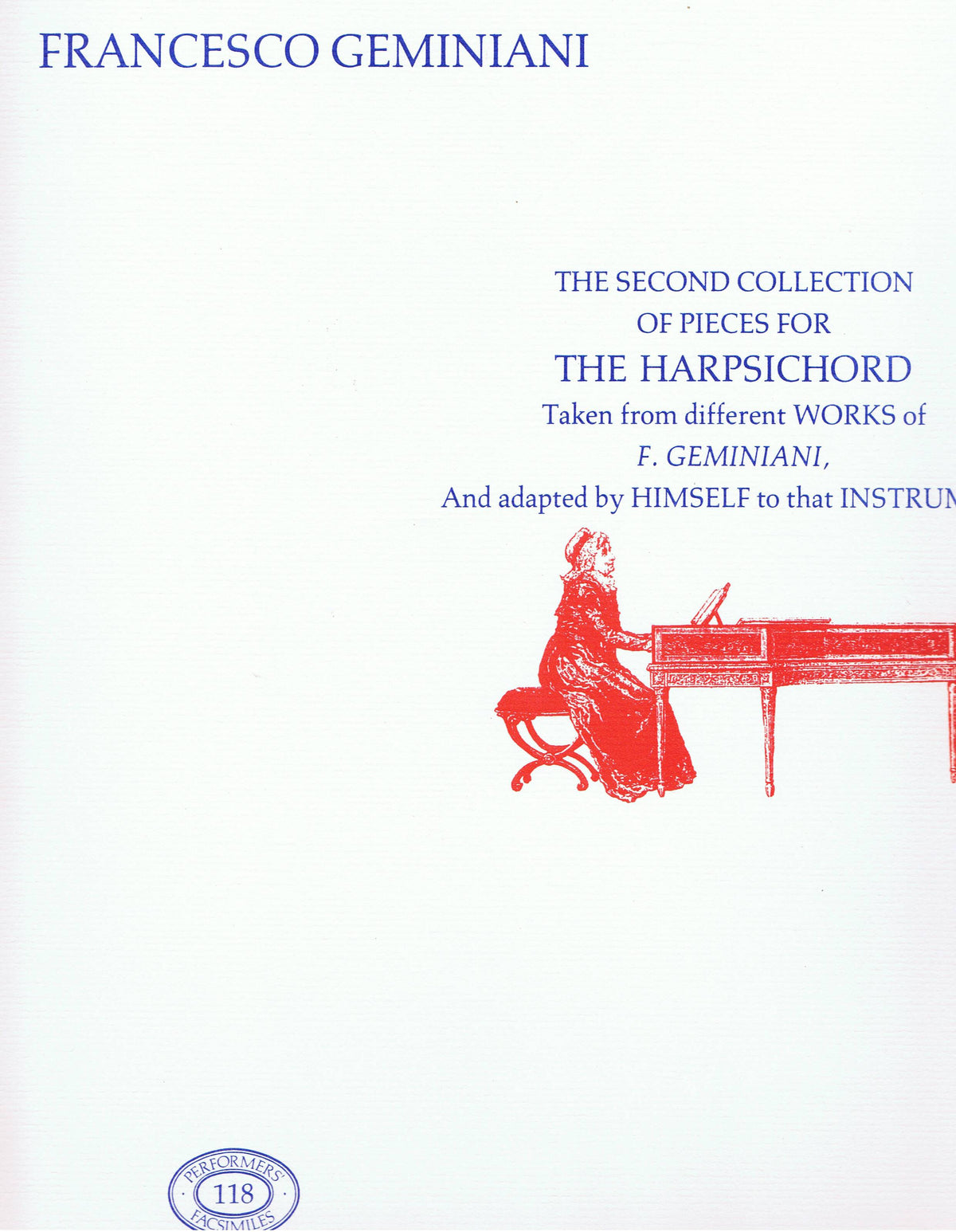 Geminiani: The Second Collection of Pieces for the Harpsichord
