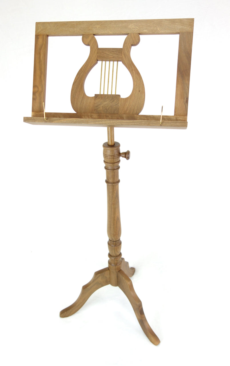 EMS Regency Single Wooden Music Stand in Walnut (solid walnut)