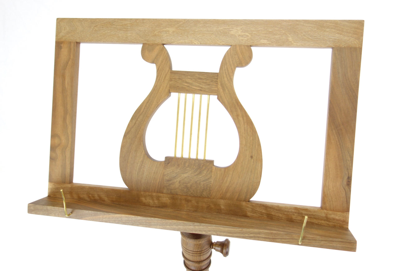 EMS Regency Single Wooden Music Stand in Walnut (solid walnut)