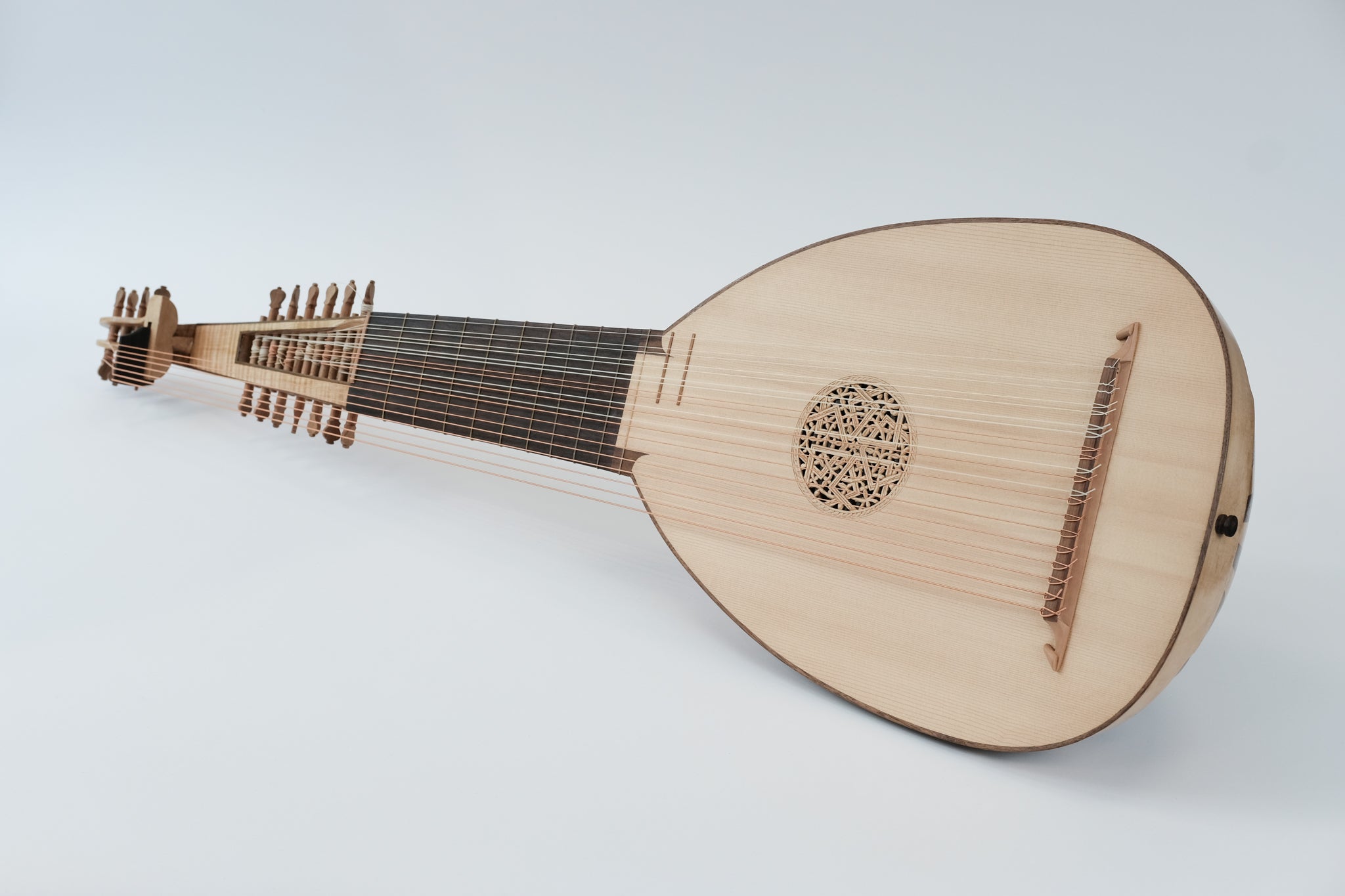 14 Course Archlute (Liuto Attiorbato) after Sellas by Matias Crom ...