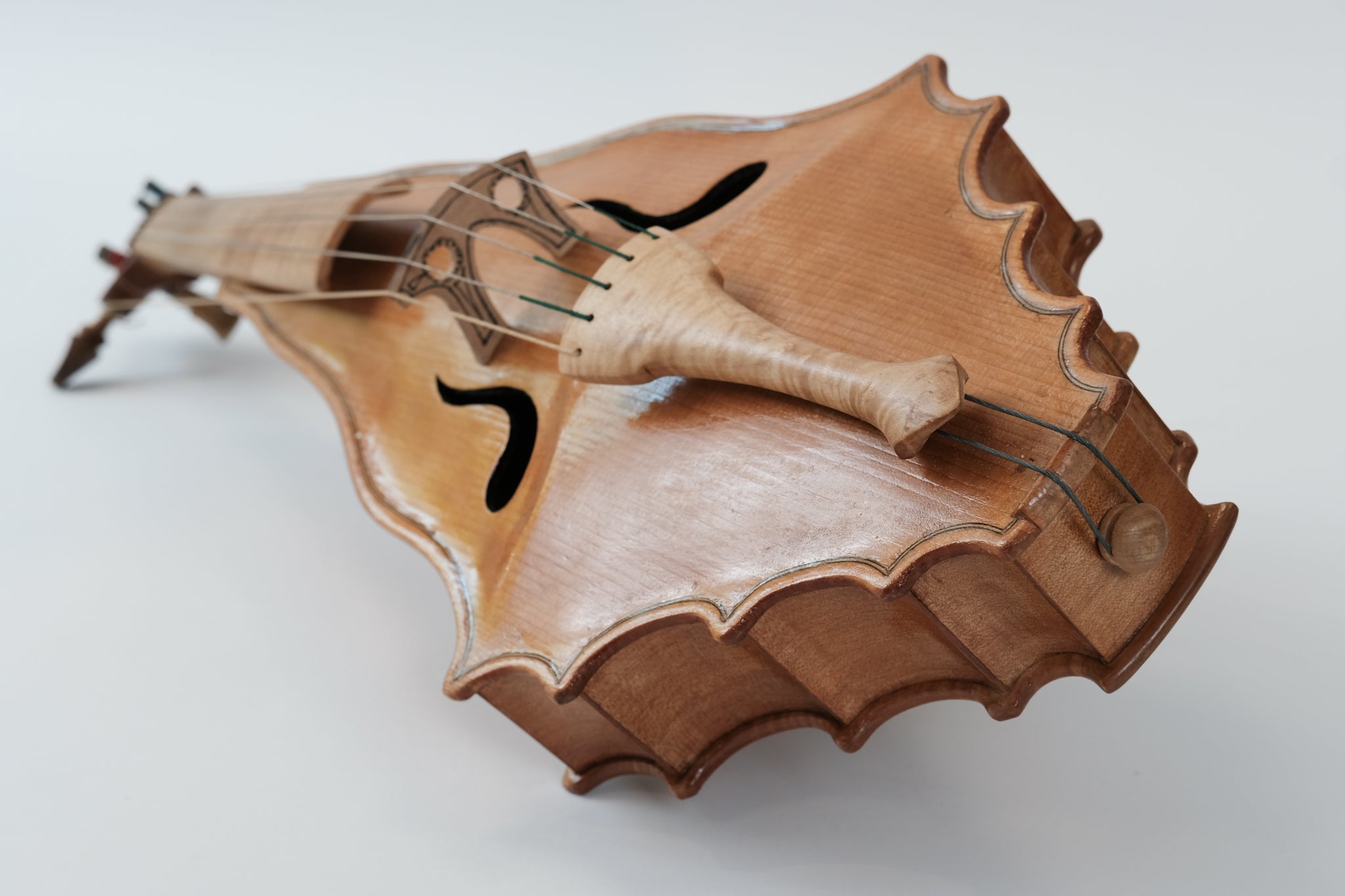 Medieval Fiddle after da Vinci by Fabio Chiari