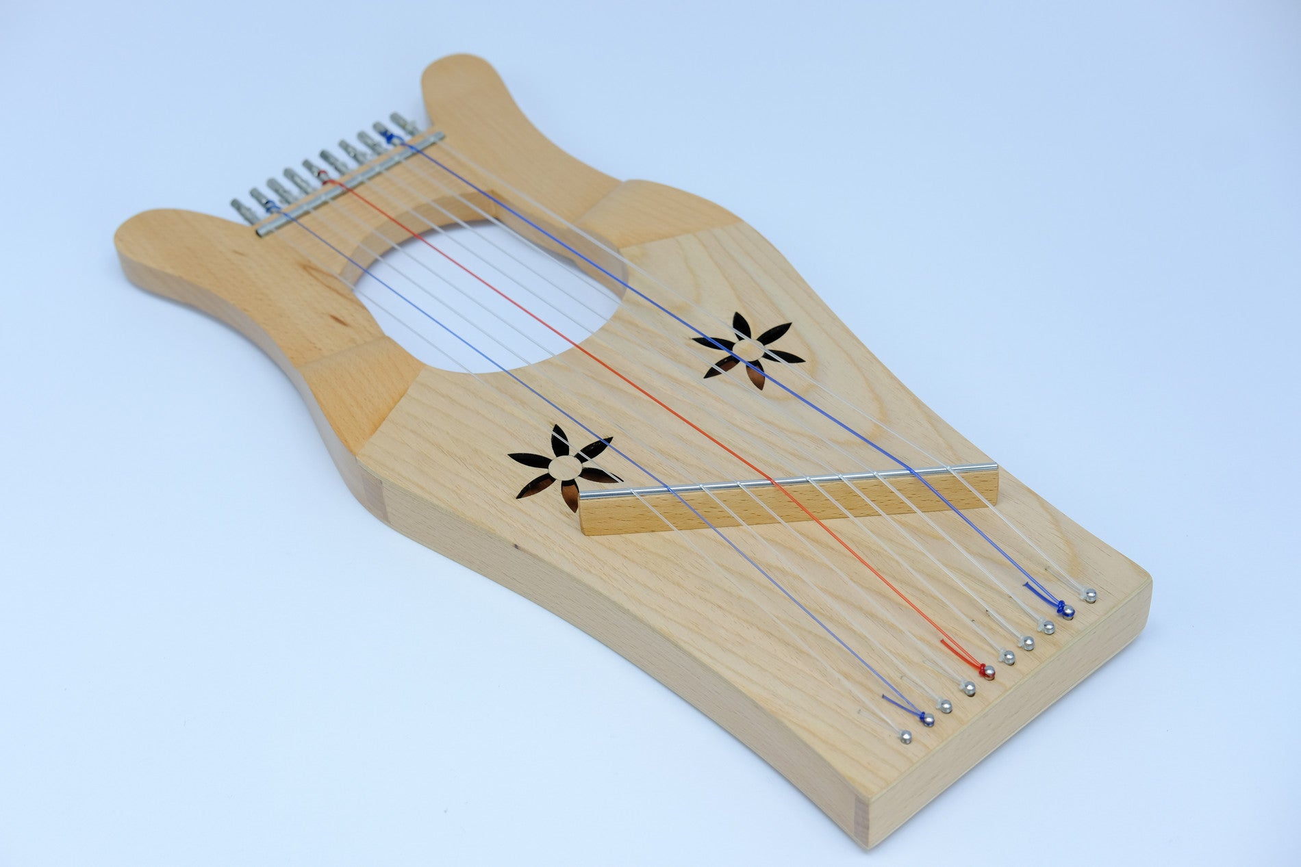 EMS Mini Kinnor 10 String Lyre in Beech by Early Music Shop