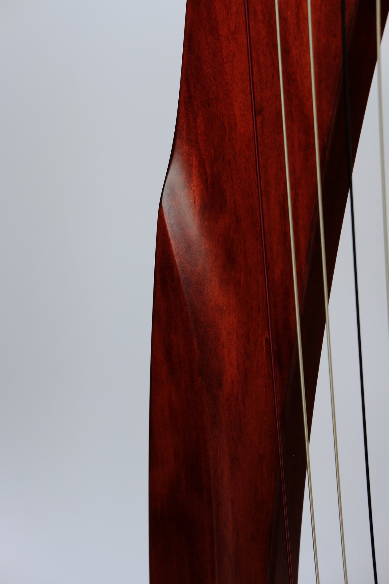 Mia 34 string harp (BioCarbon strings) in mahogany finish by Salvi