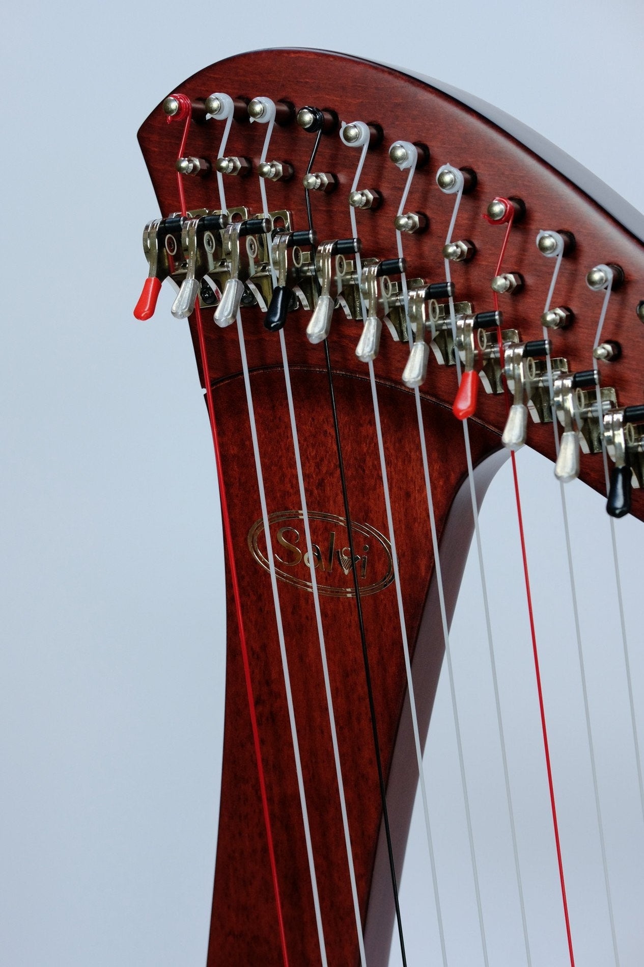 Juno 27 string harp (BioCarbon strings) in blue finish by Salvi
