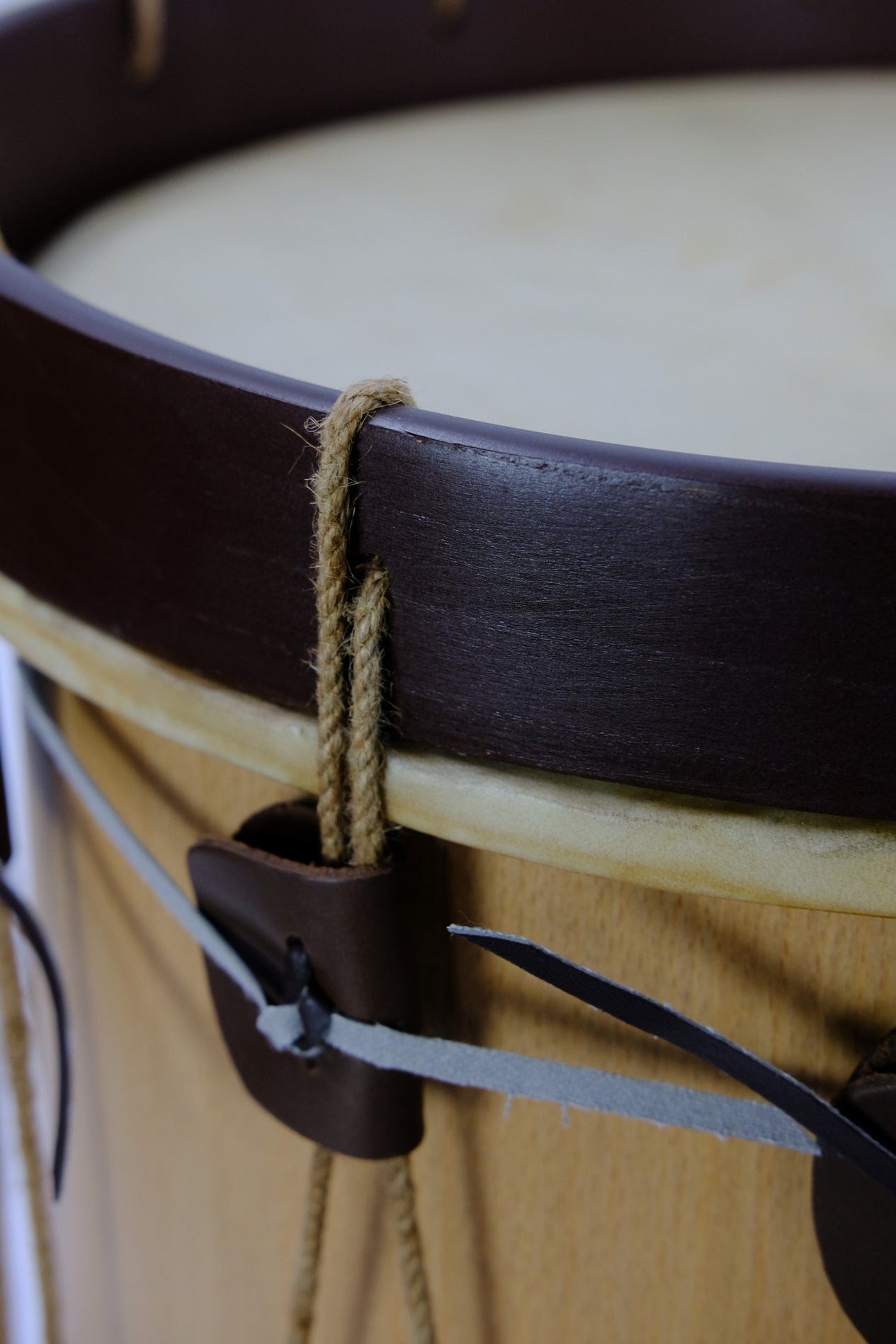 EMS 13.5" Ø x 19" Long Shell Renaissance Drum with drum sticks