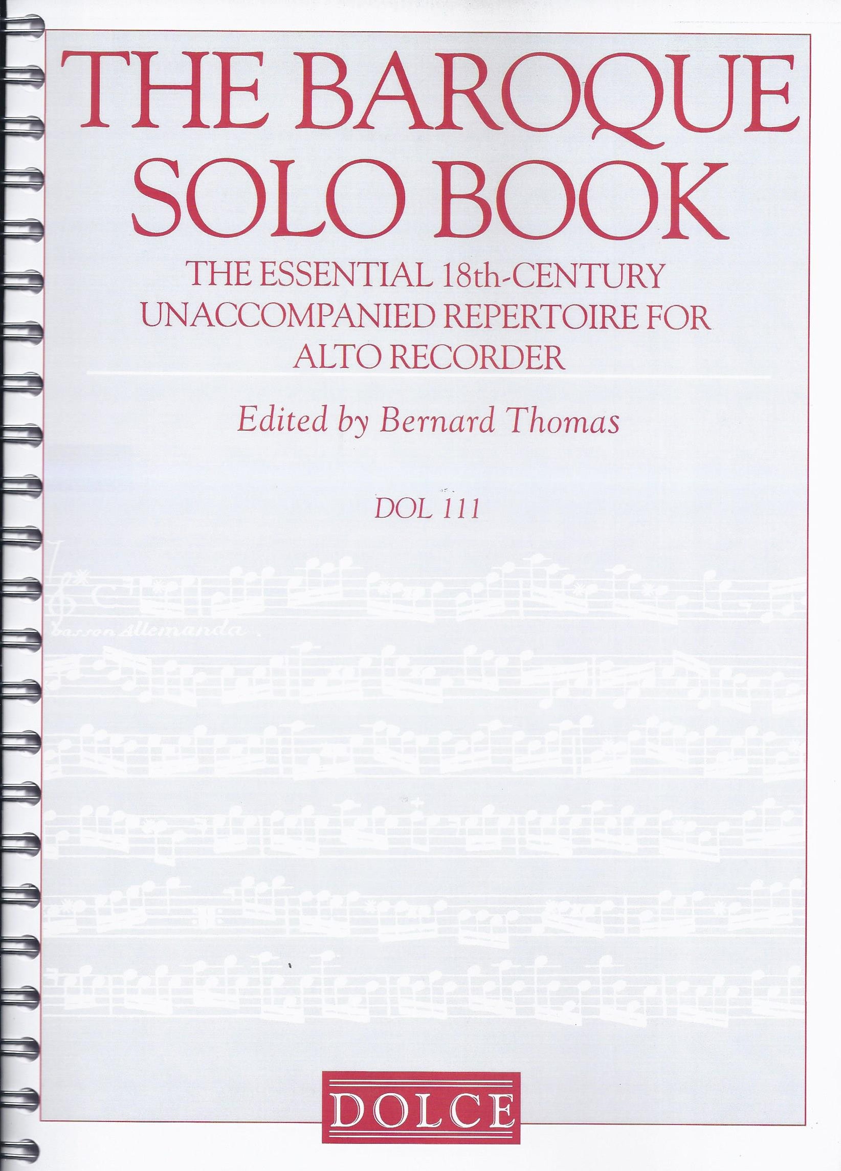 The Baroque Solo Book | Must-have book for Recorder Players from EMS
