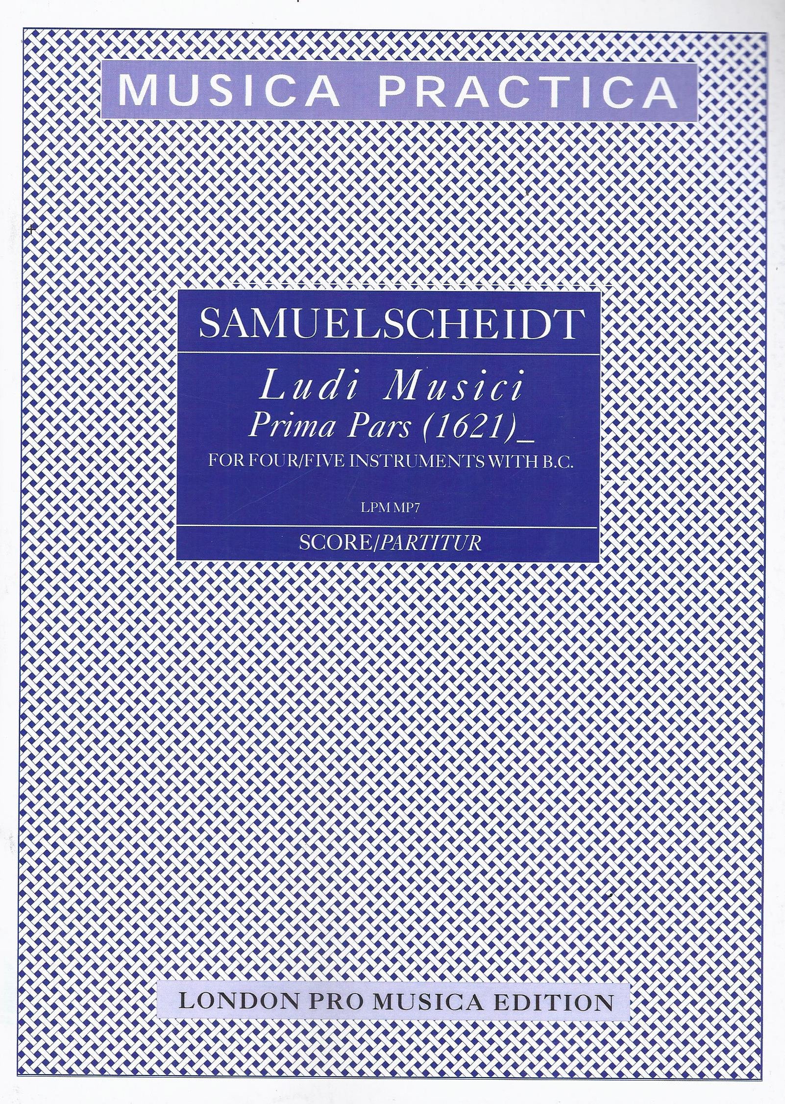 Scheidt Ludi Musici Score & Parts