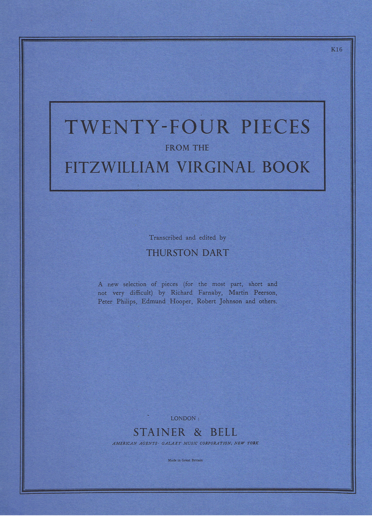 Various: 24 Pieces from the Fitzwilliam Virginal Book