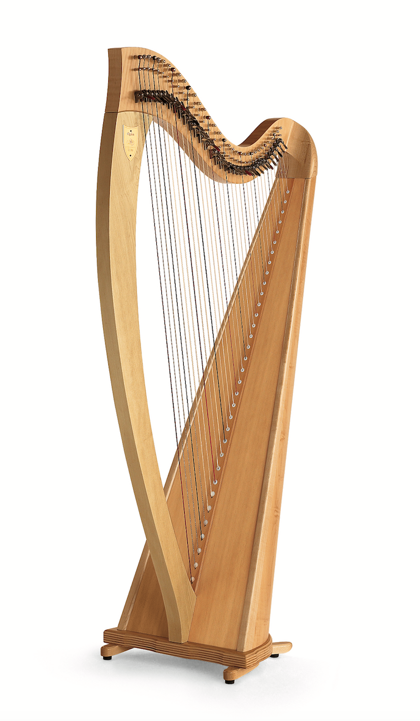 Ogden 34 string harp (Gut strings) in mahogany finish by Lyon & Healy
