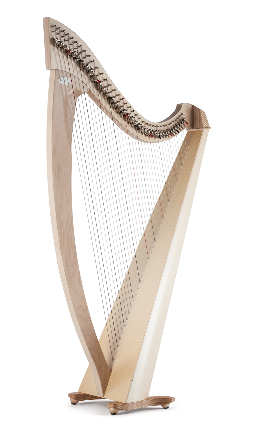 Titan 38 string harp (BioCarbon strings) in natural finish by Salvi