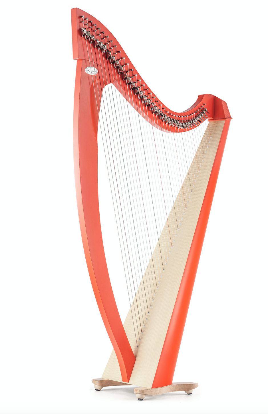 Titan 38 string harp (BioCarbon strings) in natural finish by Salvi